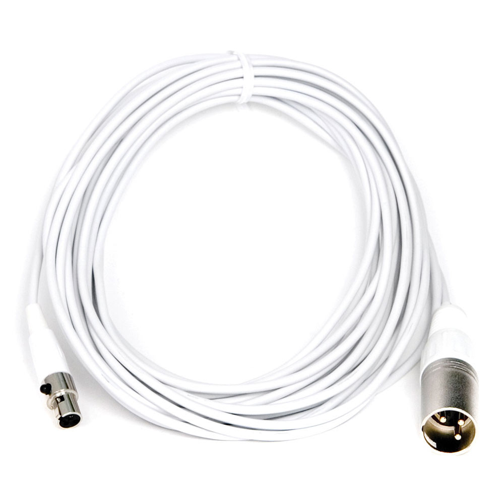 AUDIX ADX-CBLM25W 25FT/7.6M MINI-XLRF TO XLRM CABLE WHITE FOR MICROBOOM ...