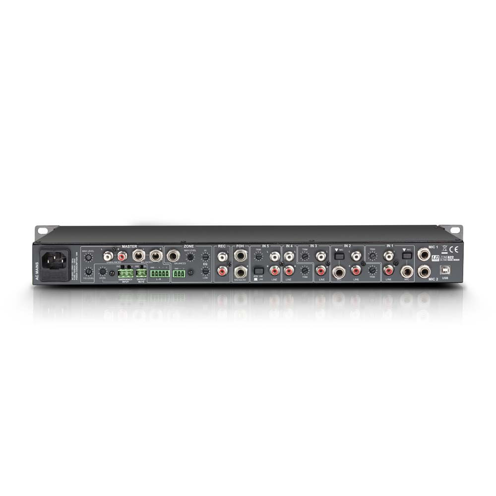 LD ZONE 622 19" 2-ZONE MIXER (1U) - Link Audio