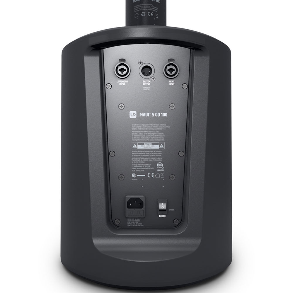 LD MAUI 5 GO 100 BLACK BATTERY POWERED PA - Link Audio