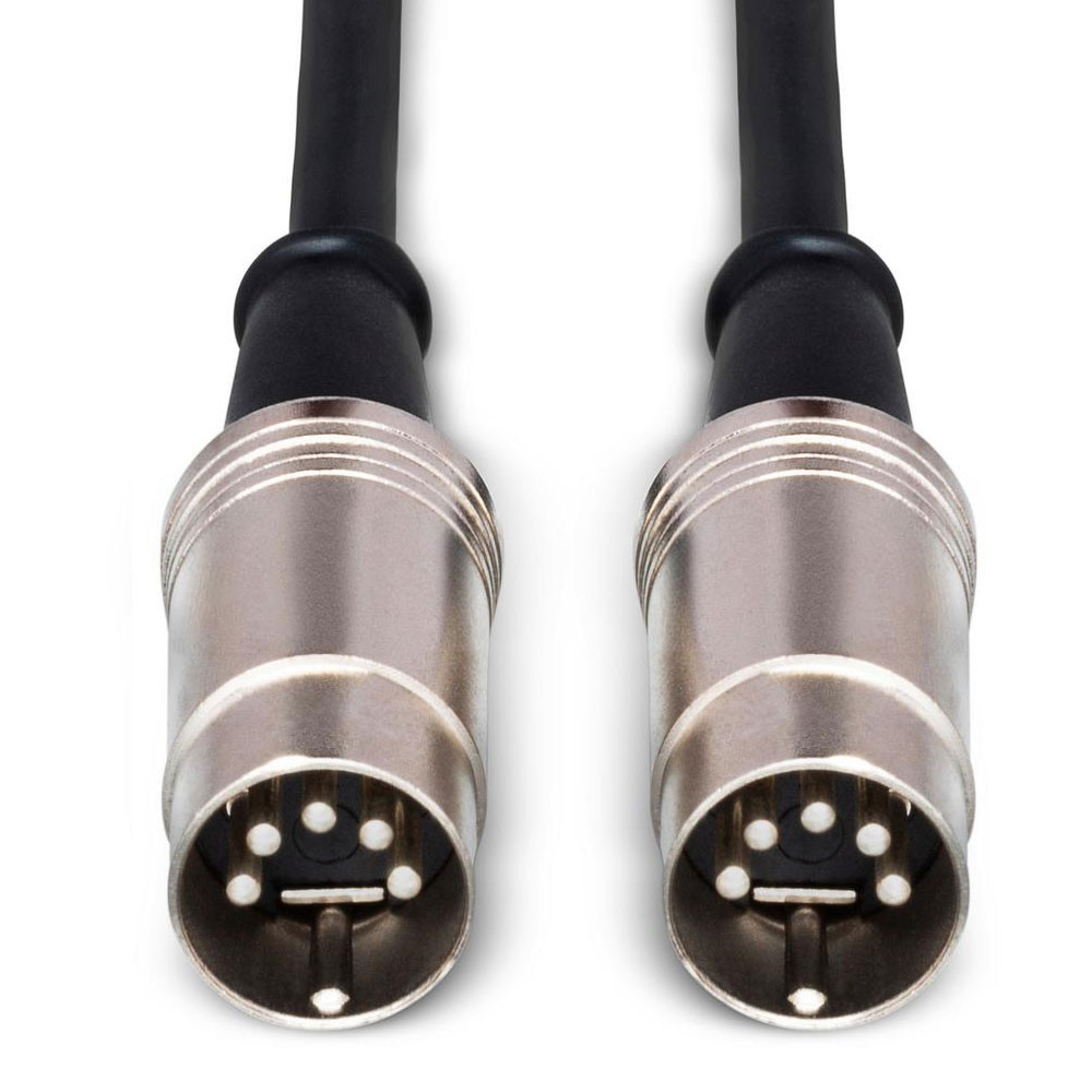HOSA MID525 PRO MIDI CABLE, SERVICEABLE 5-PIN DIN TO SAME, 25 FT / 7.6M ...