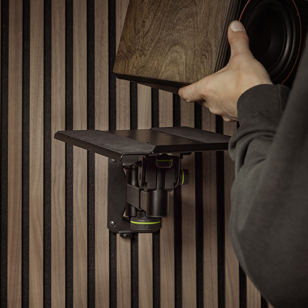 GRAVITY GSPWM1B WALL MOUNT FOR STUDIO MONITORS (EACH) - Link Audio