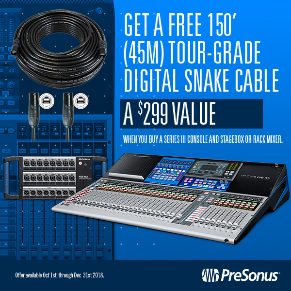 FREE Digital Snake with Series III mixers - Link Audio