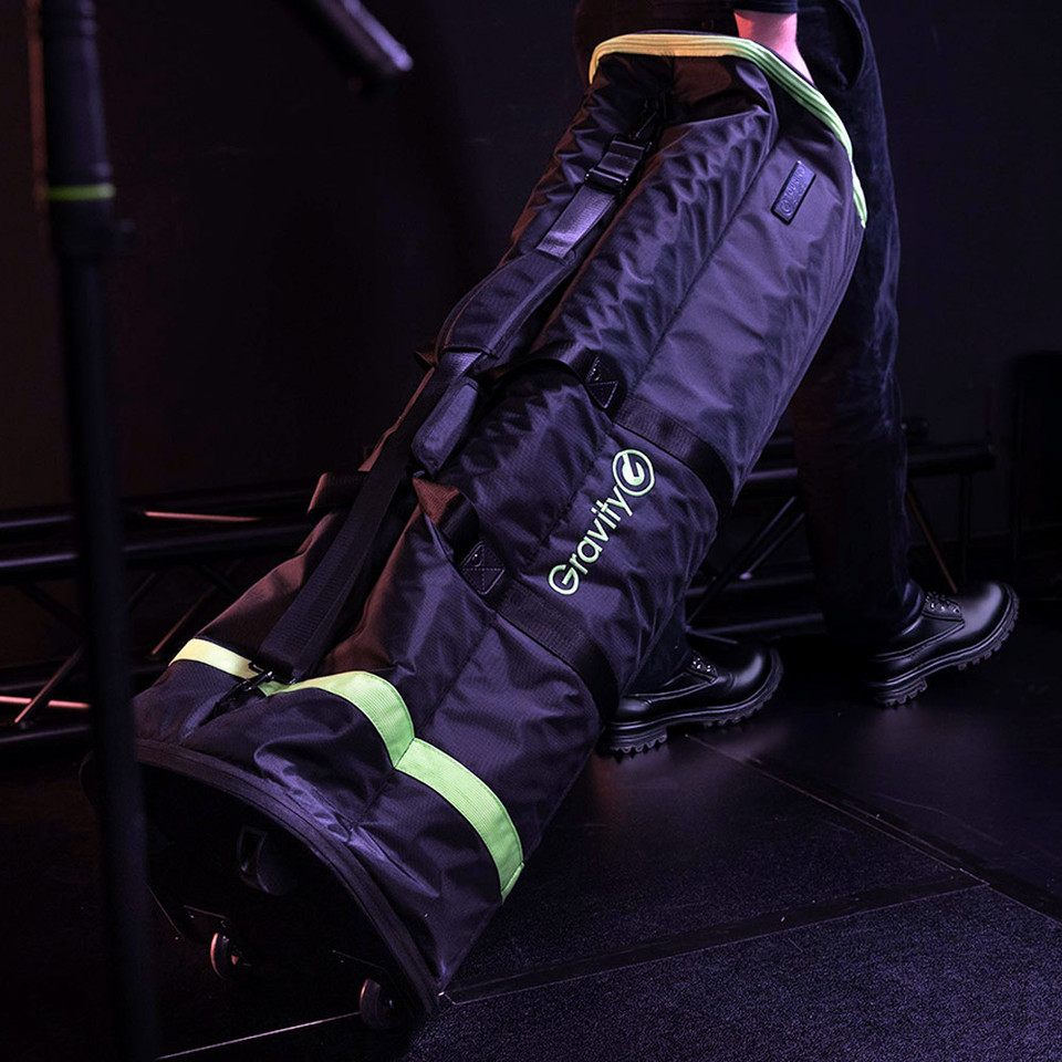 Gravity Touring Mic Stand Bag w/ Wheels - Link Audio