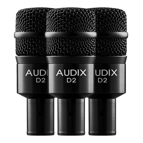 AUDIX ADX-D2TRIO 3 X D2, 3 X, DVICE MOUNTS, 3 X MIC POUCHES - Link Audio