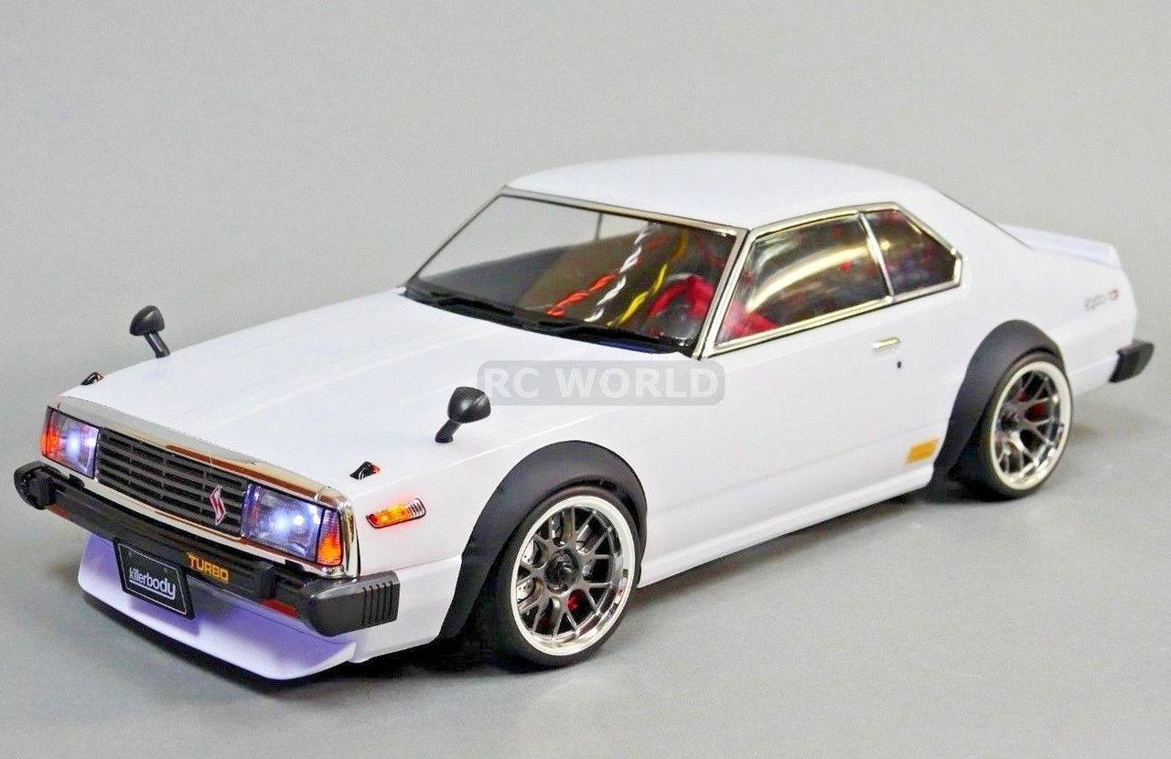 Custom RC 1/10 Drift Nissan Skyline R32 GT-R Drift Car RTR W/ LED