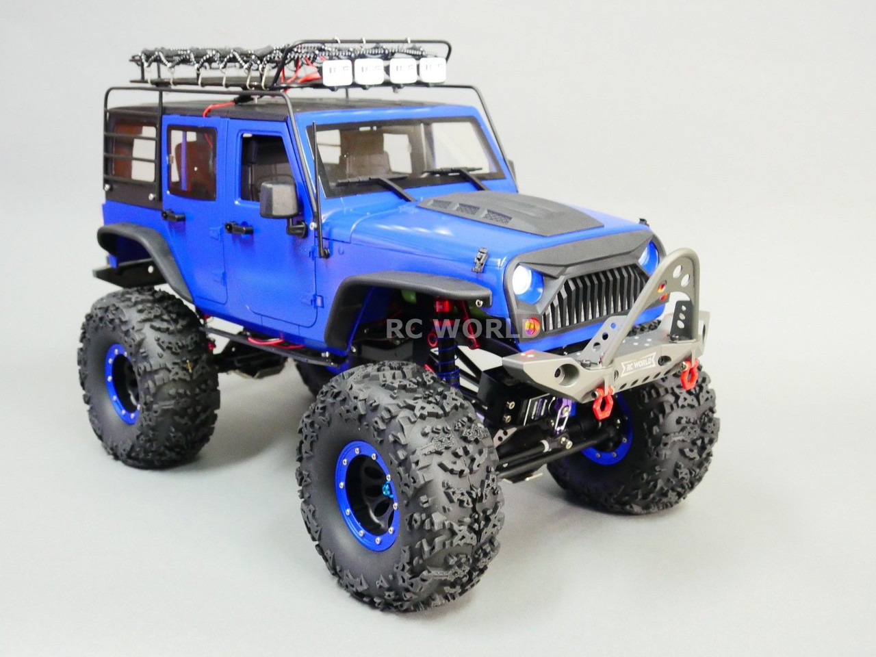 Custom Scale 1/10 RC Jeep Wrangler Rubicon 4X4 2-Speed Rock Crawler 11 ...