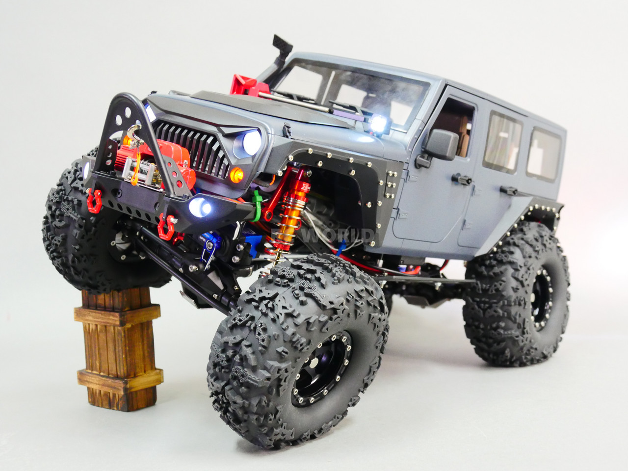 Custom RC Jeep Wrangler 2.2 Rock Crawler 8.4v Single Speed -RTR-