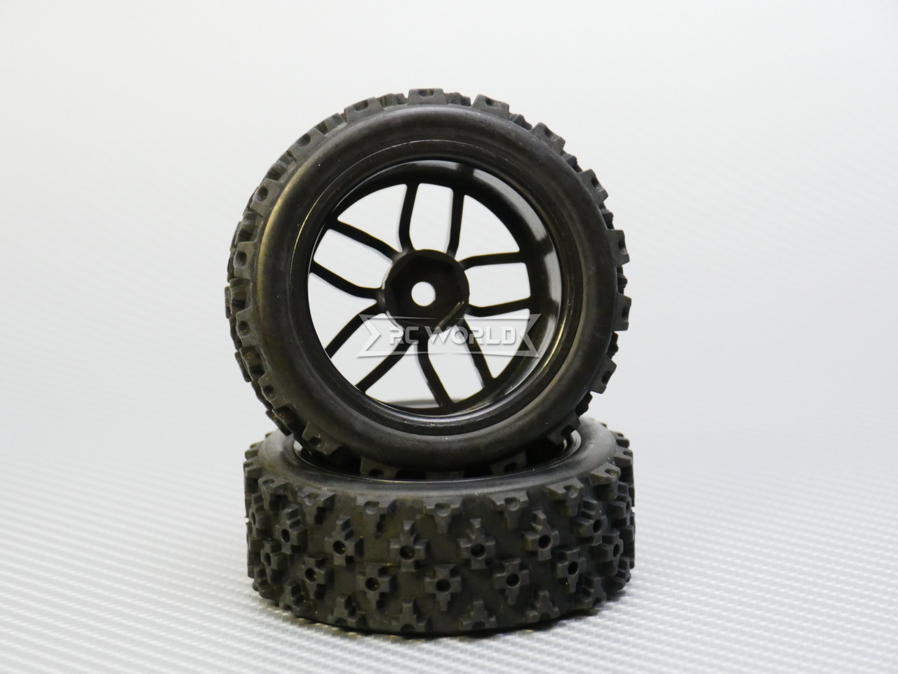 RC Car 1/10 Rally WRC Wheels Tires Package BLACK 3MM *4 pcs*