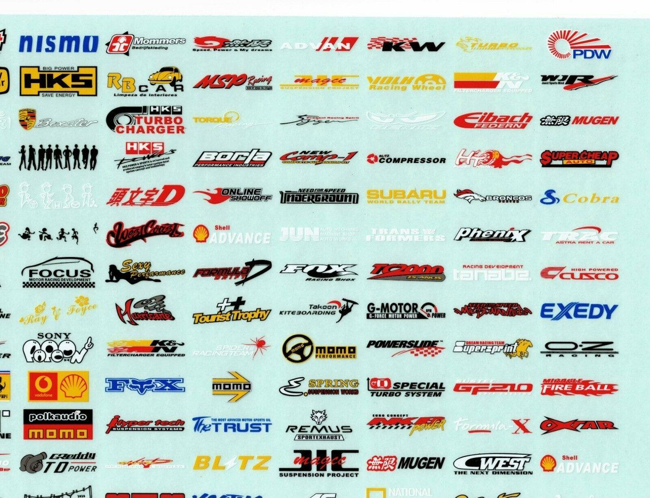 RC Car Truck RACING Drift DECALS STICKERS Logos Sponsors - RC WORLD