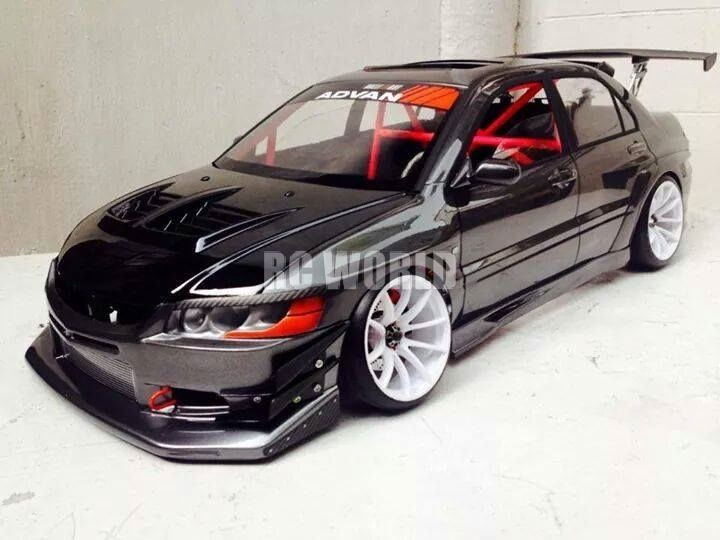 RC 1/10 Mitsubishi EVO 9 BODY KIT Voltex Aero Kit