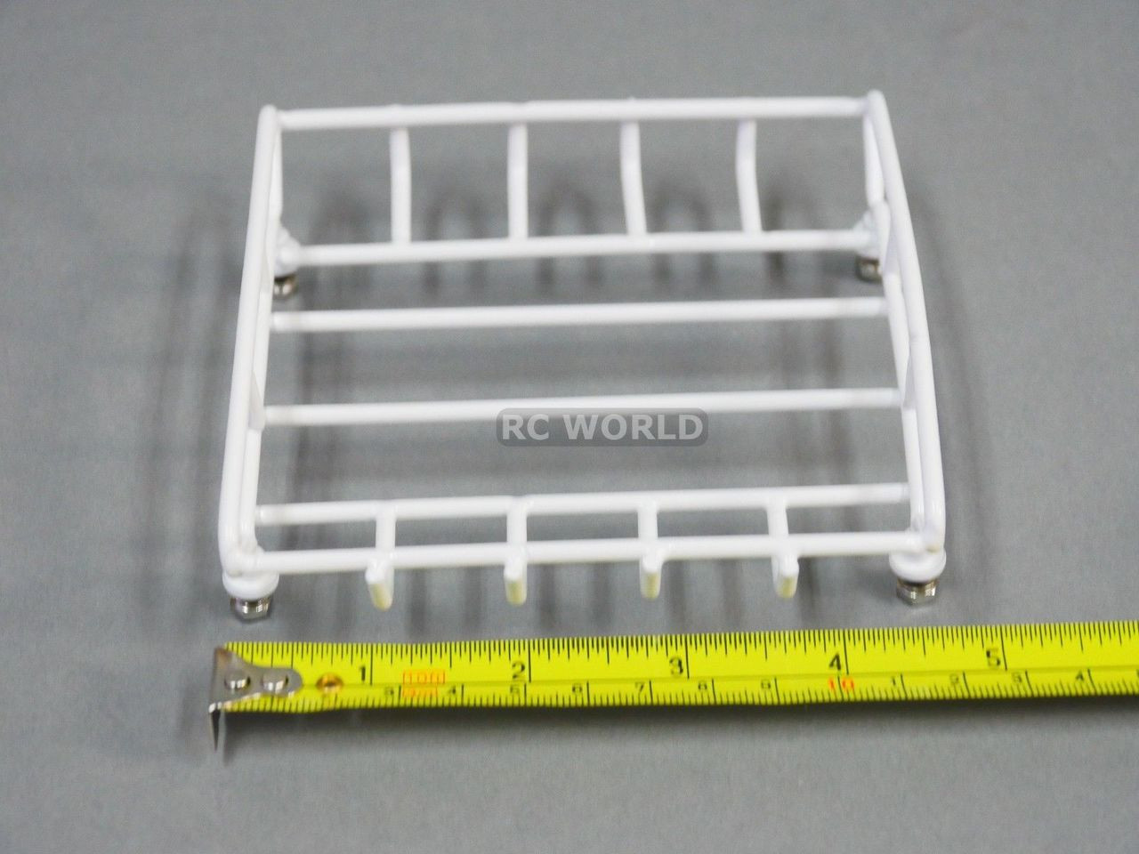 RC Scale Accessories All Metal WHITE ROOF RACK - RC WORLD