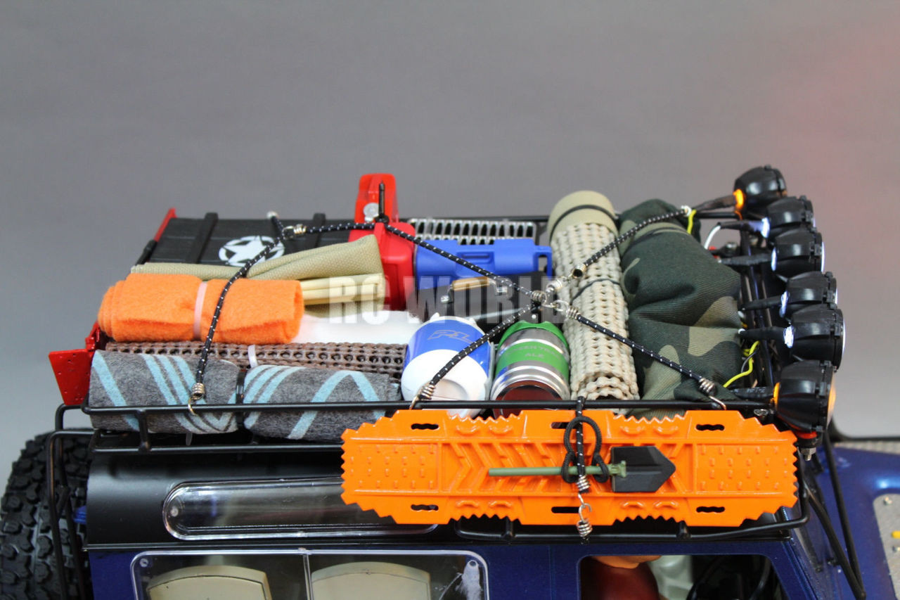 AXIAL SCX10 Jeep Deadbolt Scale RECOVERY RAMPS Extraction LADDER Red ...