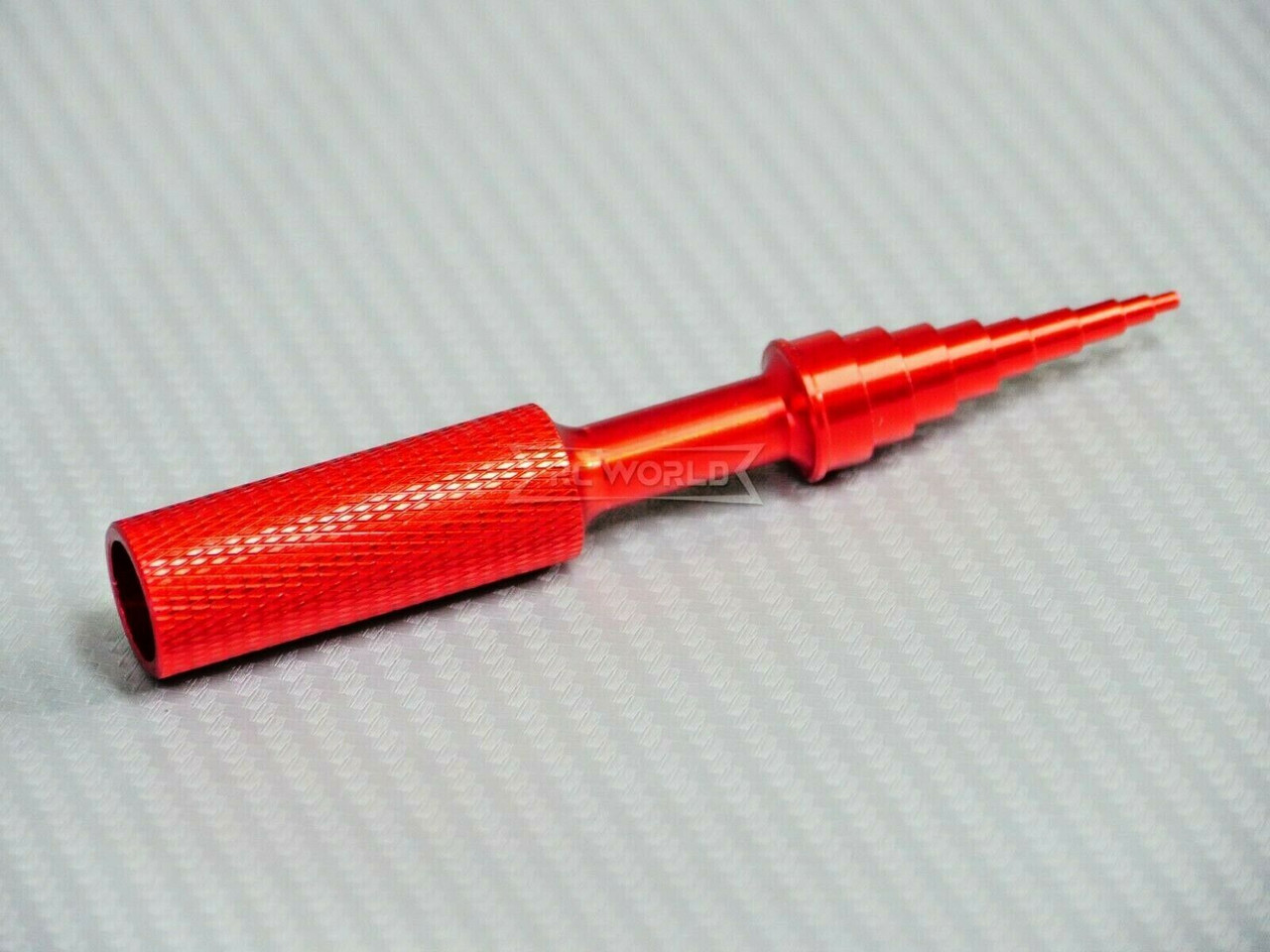 RC Bearing Removal Tool removes bearings for 1/10 and 1/8 vehicles RED