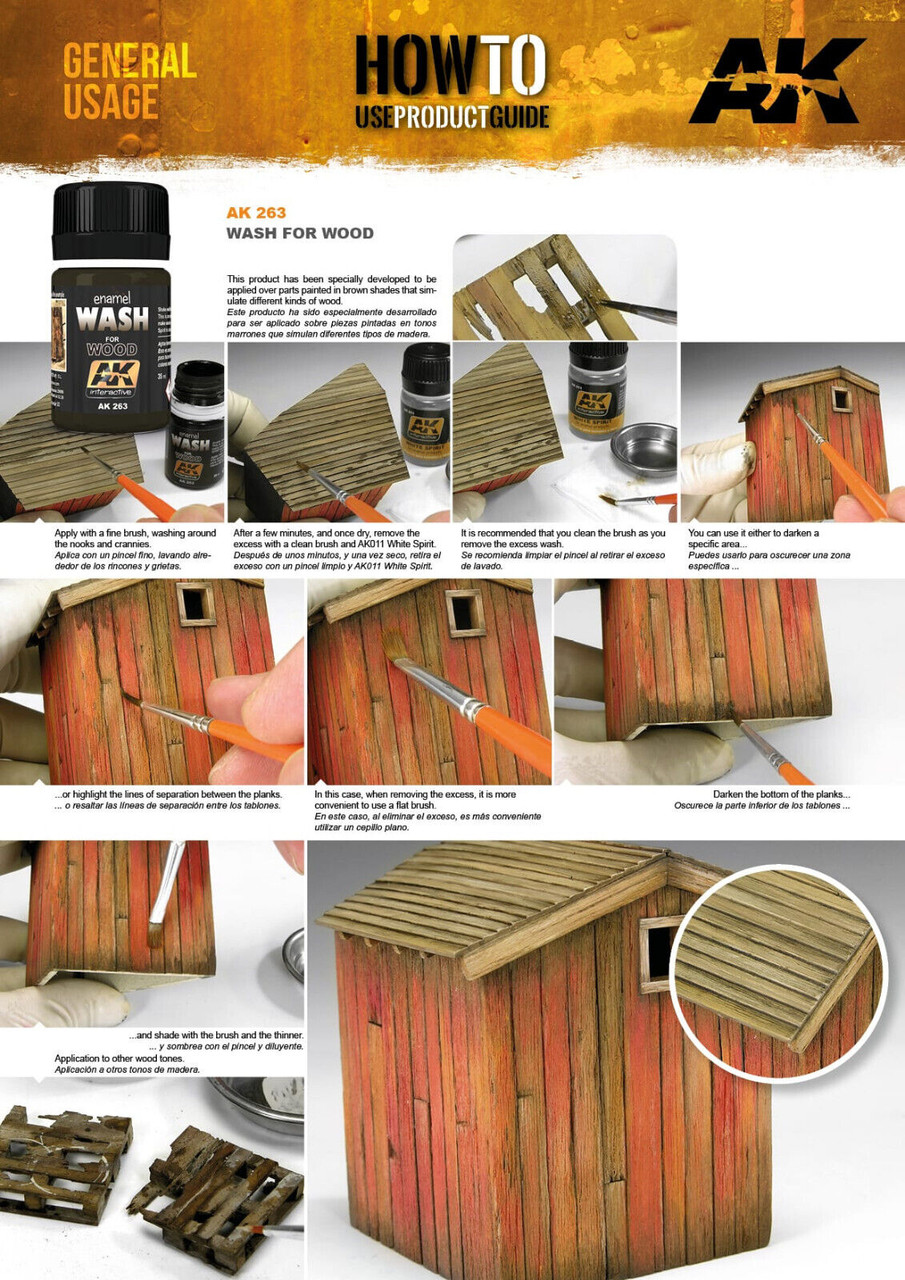 AK Interactive WOOD WEATHERING Set AK260