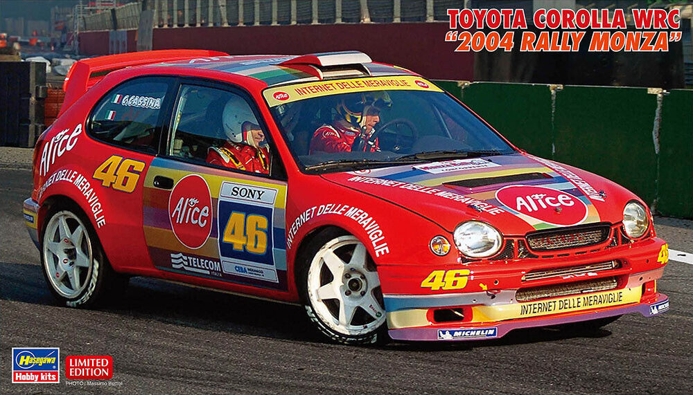 Hasegawa 2004 Toyota Corolla WRC Rally Monza Plastic Model kit