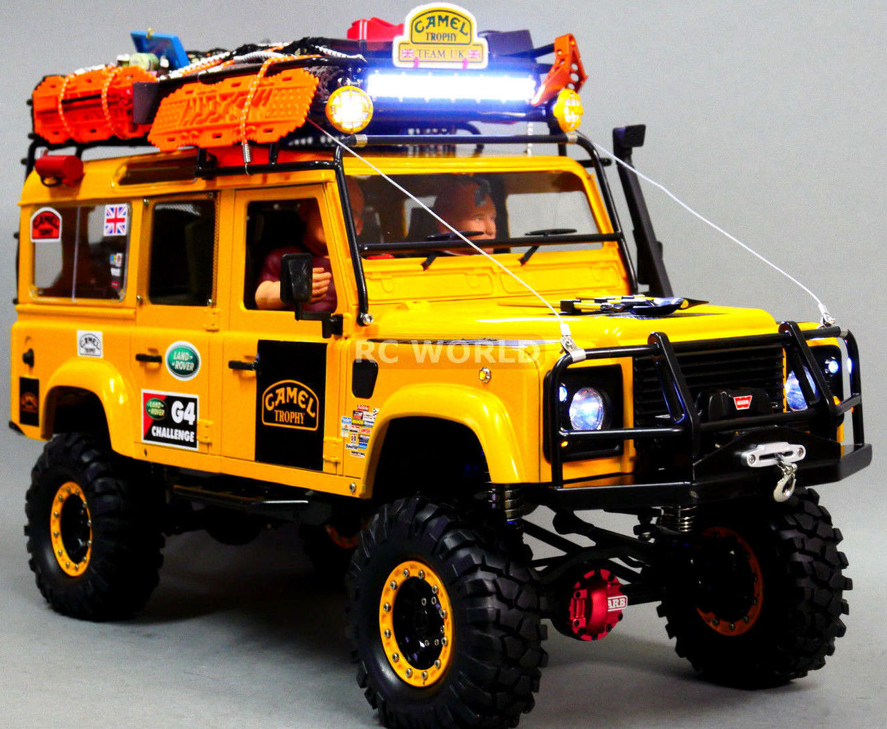 RC4WD 1/10 LAND ROVER DEFENDER 110 CAMEL TROPHY Team UK 4X4 W/ WINCH ...