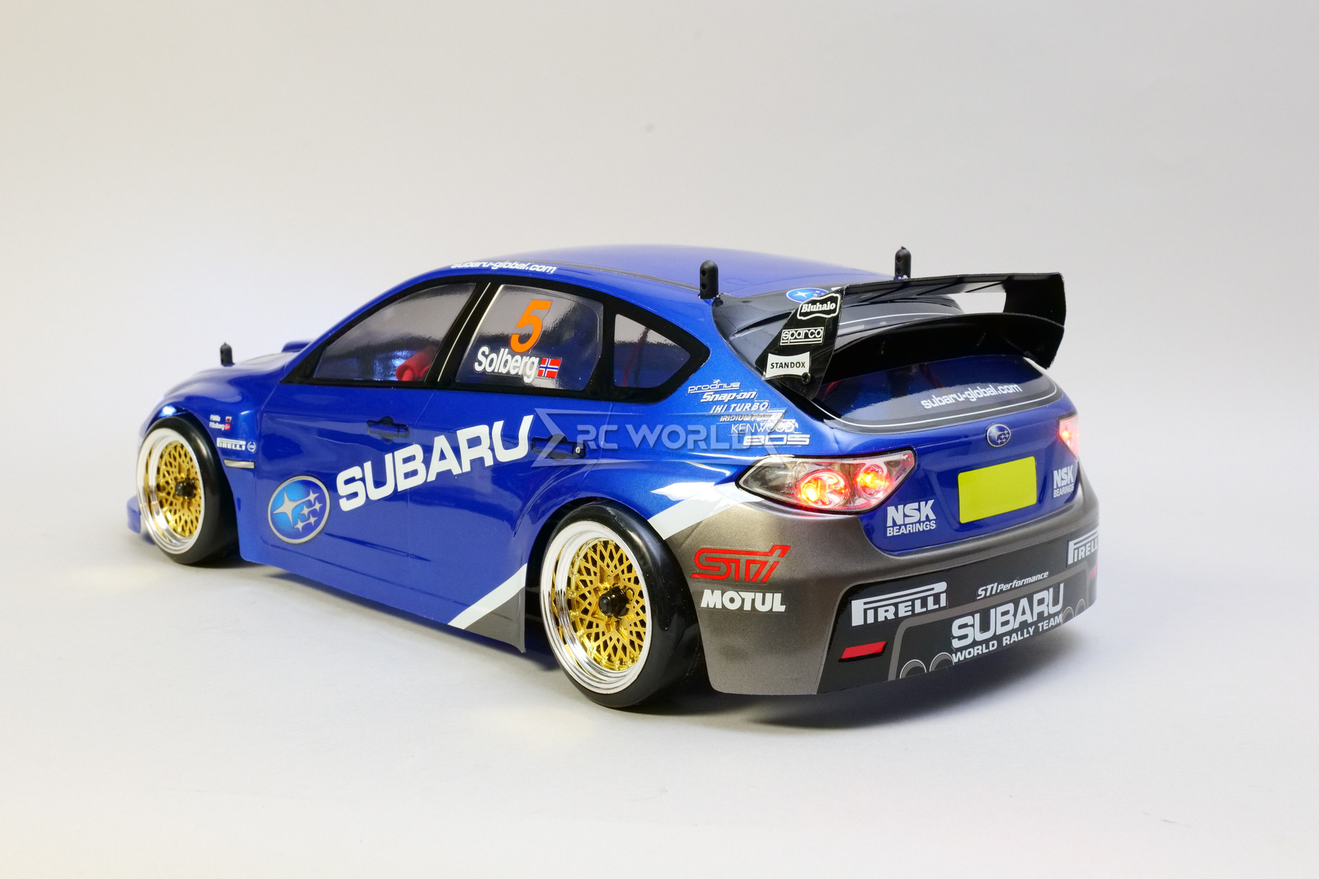 Custom RC 1/10 Drift SUBARU STI Ken Block Drift AWD Belt CAR RTR W/ LED