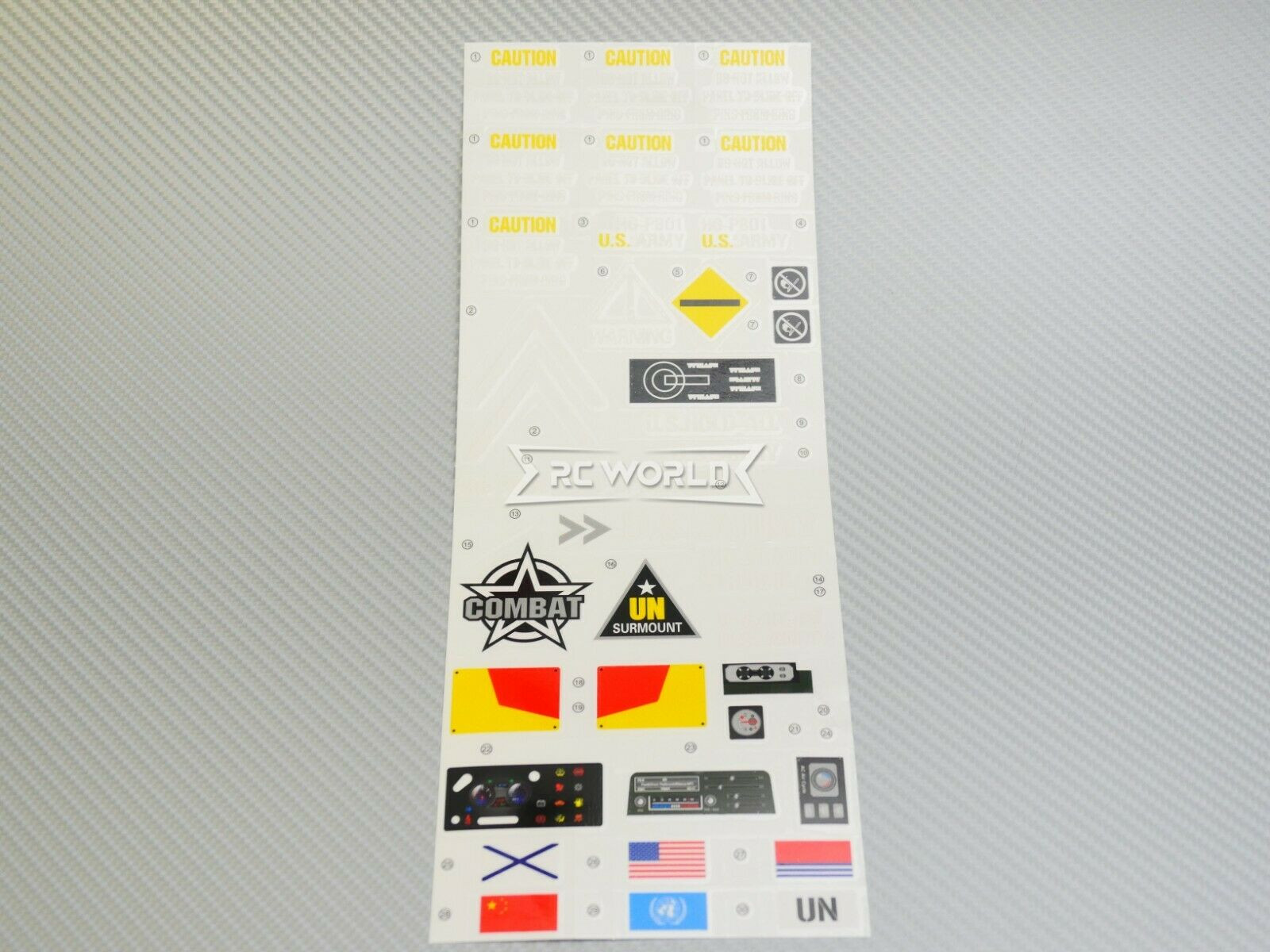1/10 JEEP Rock Crawling DECALS STICKERS Sheet