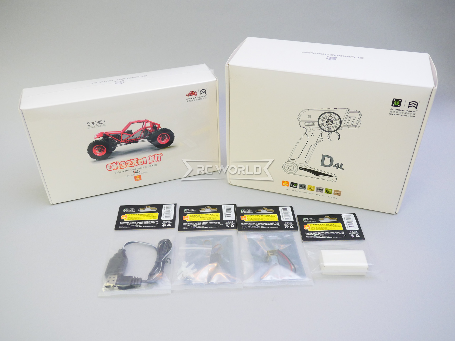 Orlandoo RC 1/32 Micro JEEP WRANGLER 4X4 Rock Crawler Truck -KIT- FULL ...