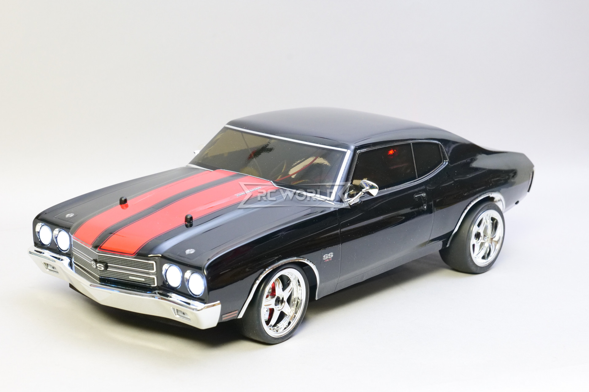 Kyosho Fazer RC Car 1970 CHEVELLE SS 454 Black 4wd -RTR- 34416t2