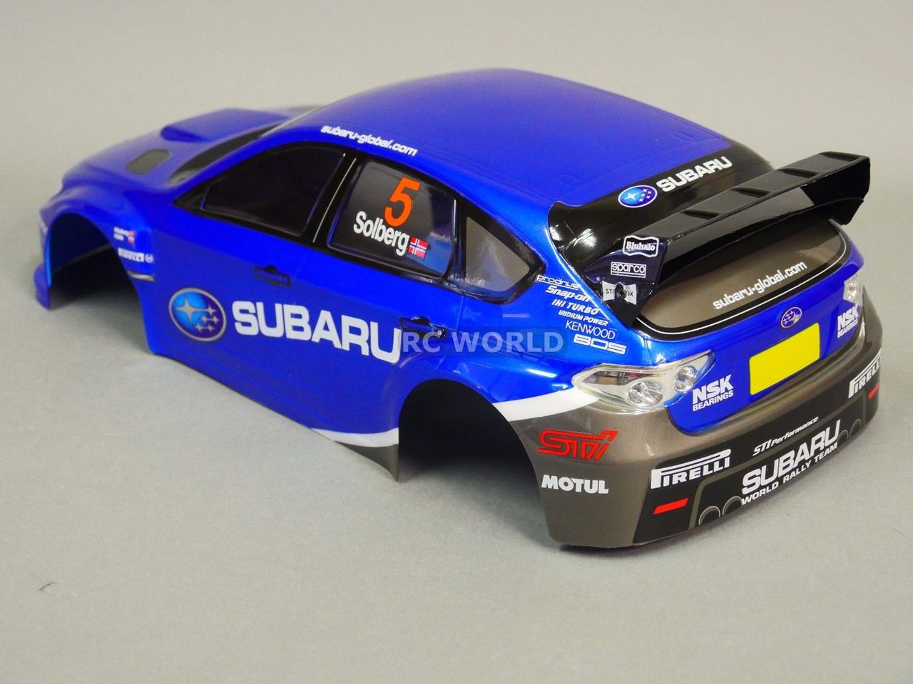 1/10 RC Car BODY Shell SUBARU STI Rally Solberg 190mm *FINISHED* - RC WORLD