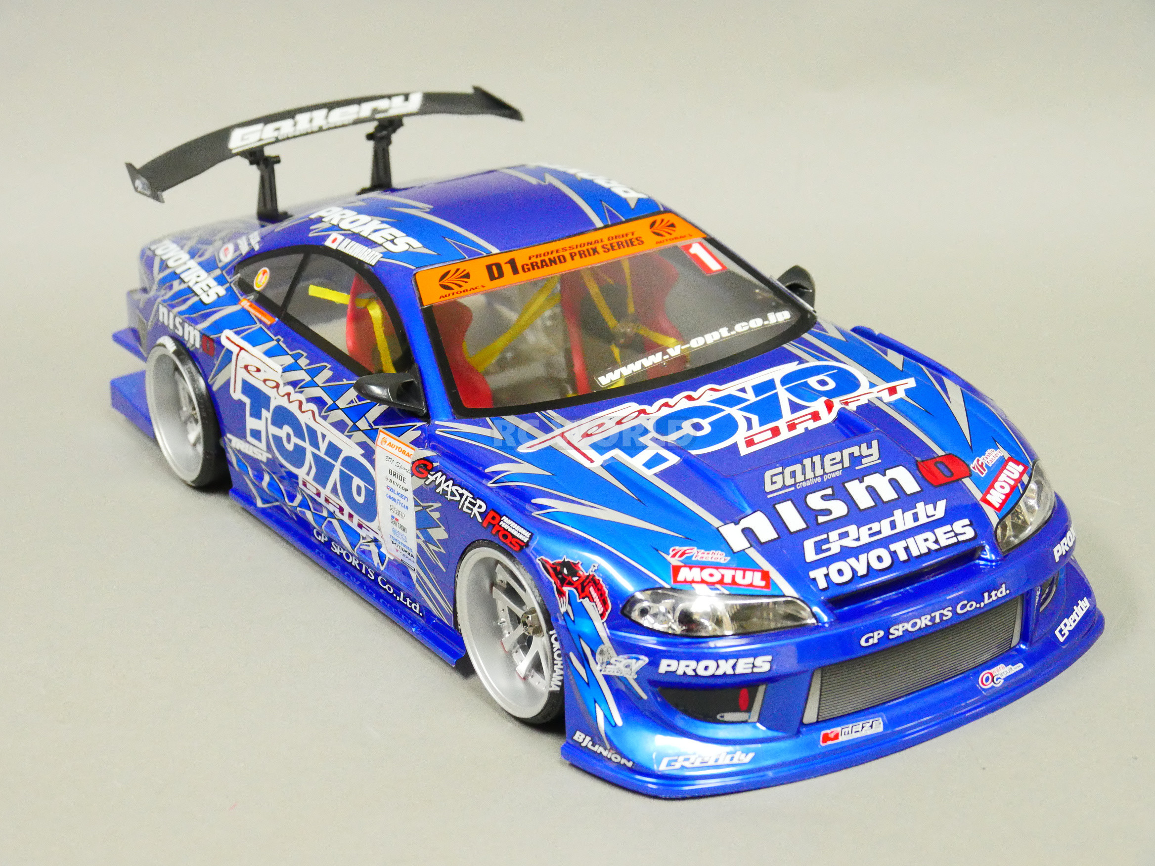 RC 1/10 Nissan Skyline S15 Team Toyo RTR W/ LED
