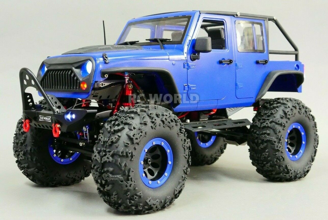 Custom Scale 1/10 RC Jeep Wrangler Rubicon 4X4 2-Speed Rock Crawler 11 ...