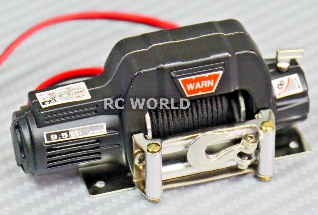 RC 1/10 Scale Truck WARN Winch ELECTRIC WINCH Metal BLACK