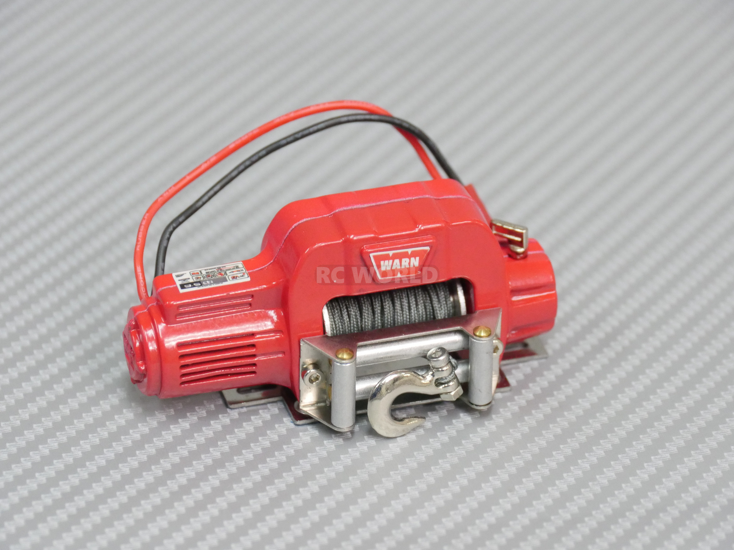 RC 1/10 Scale Truck WARN Winch ELECTRIC WINCH Metal BLACK