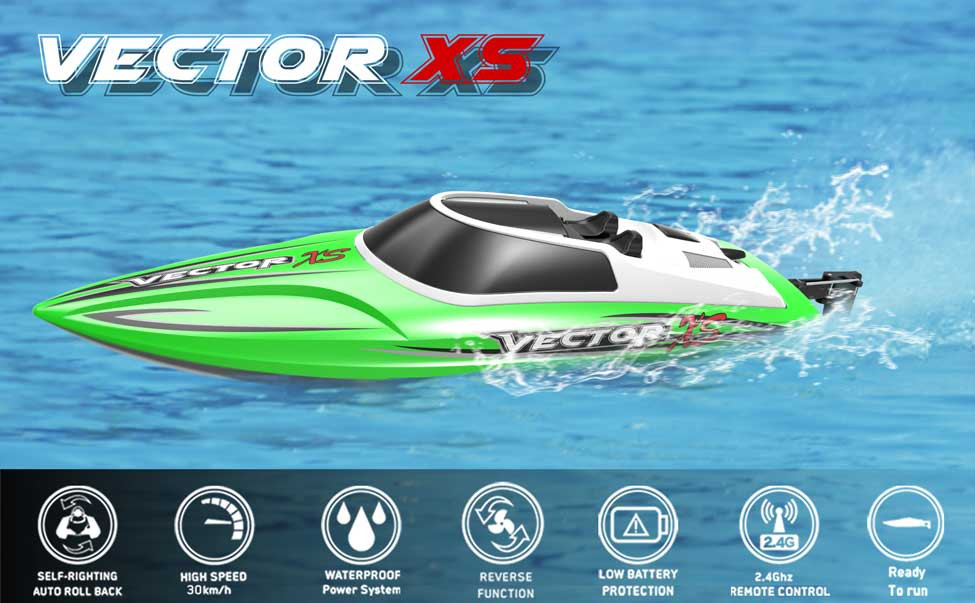 RC BOAT Jet Drive w/ Thrust Vectoring Jet Boat 2.4ghz -RTR- YELLOW