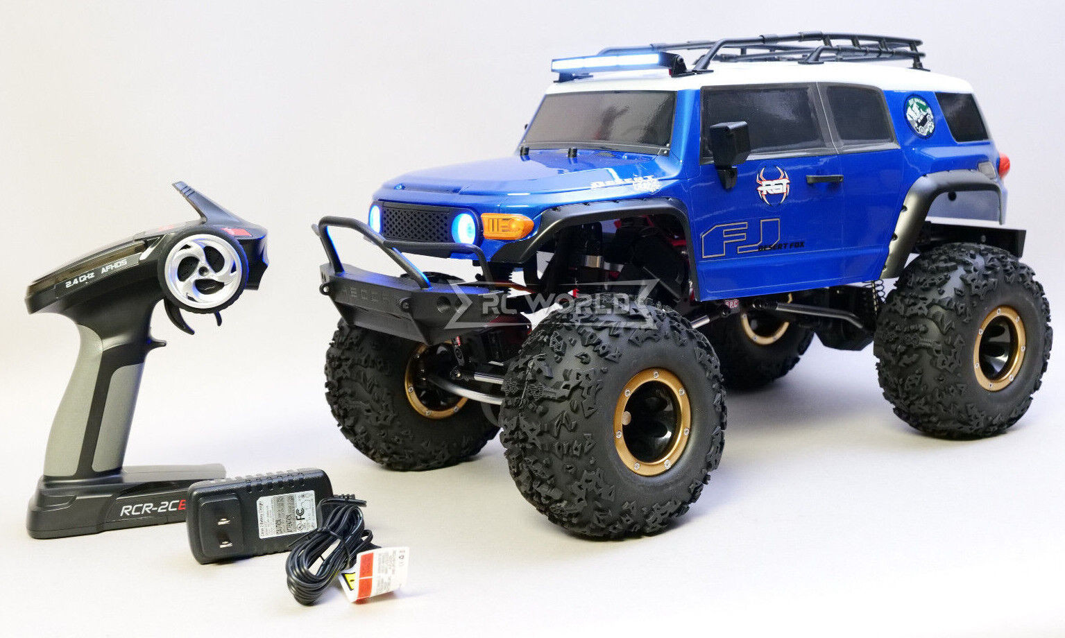 RC 1/10 TOYOTA FJ Cruiser 4X4 Truck 2-Speed Diff Locks *RTR* ORANGE