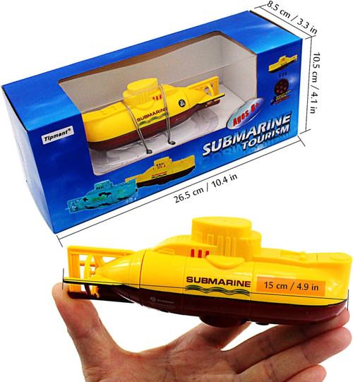 RC Micro SUBMARINE U-Boat 3-Channel Radio Control SUB -YELLOW-