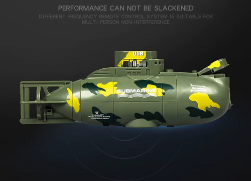 RC Micro SUBMARINE Mini Nuclear Sub 3-Channel Radio Control SUBMARINE ...
