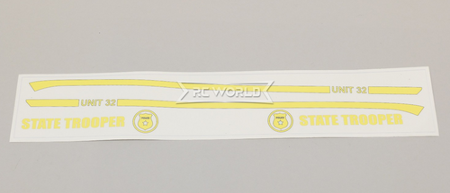RC 1/10 Decals STATE TROOPER POLICE Sticker Sheet 14"X3"