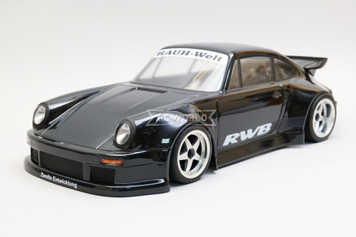 RC 1/10 BODY Shell PORSCHE 930 TURBO RWB Body *FINISHED* -BLACK-