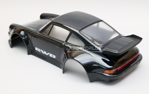 RC 1/10 BODY Shell PORSCHE 930 TURBO RWB Body *FINISHED* -SILVER-