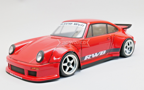 RC 1/10 BODY Shell PORSCHE 930 TURBO RWB Body *FINISHED* -WHITE-