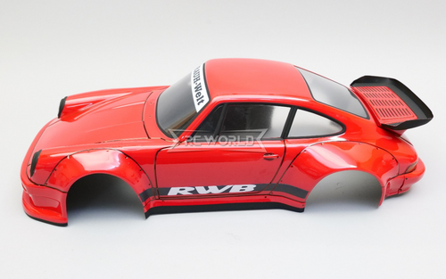 RC 1/10 BODY Shell PORSCHE 930 TURBO RWB Body *FINISHED* -RED-