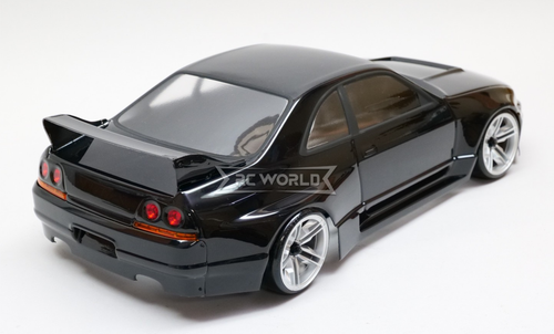 RC 1/10 Scale Body NISSAN SKYLINE R33 Painted Shell 257mm -BLACK-