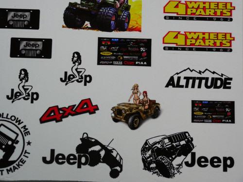 1/10 JEEP Rock Crawling DECALS STICKERS Sheet