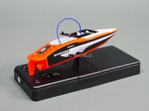 RC Micro Boat MINI RC Deck Boat -RED - 27MHz