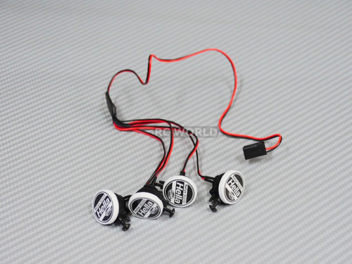 RC Scale HELLA LIGHT PODS LED Lights Round (4 pcs)