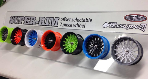 1/10 Tetsujin SUNFLOWER CHROME Adjustable Offset 3-6-9mm -4 RIMS