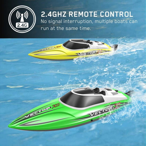 Vector XS RC RACE BOAT 2.4ghz Water Proof RC BOAT 20 MPH -RTR Green