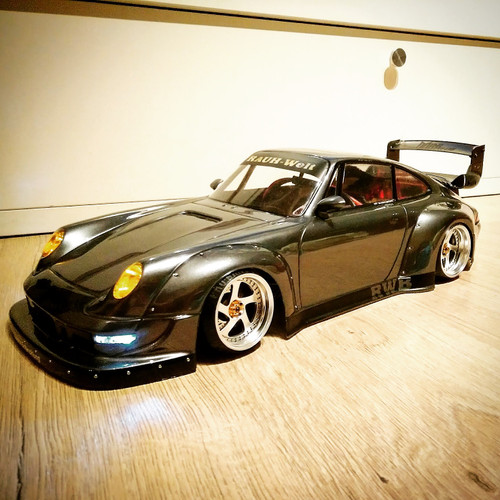1/10 Body Shell PORSCHE Turbo RWB Wide Body *Clear*