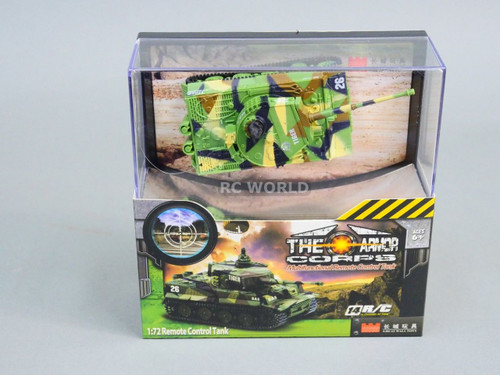 RC Micro TANK Mini RC KING TIGER TANK W/ Engine Sounds G-CAMO