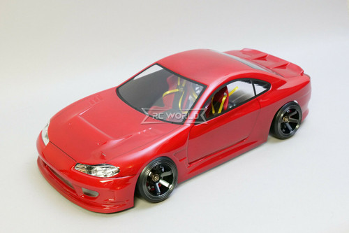 1/10 RC Body Shell Nissan Skyline S15 Dove Tail 200mm - CLEAR