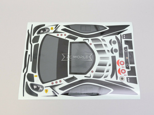 1/10 RC Body Shell FERRARI 599XX 200mm - CLEAR