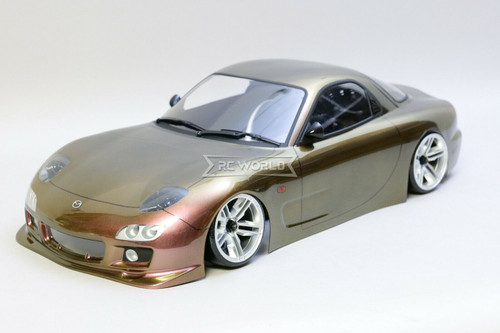 1/10 BODY Shell MAZDA RX7 TURBO w/ Wing 200mm -CLEAR-