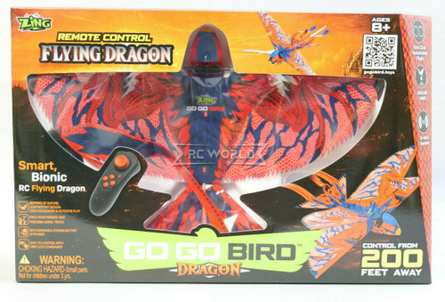 RC Bird DRAGON Ornithopter Flapping Wings 2.4GHZ RTF -RED-